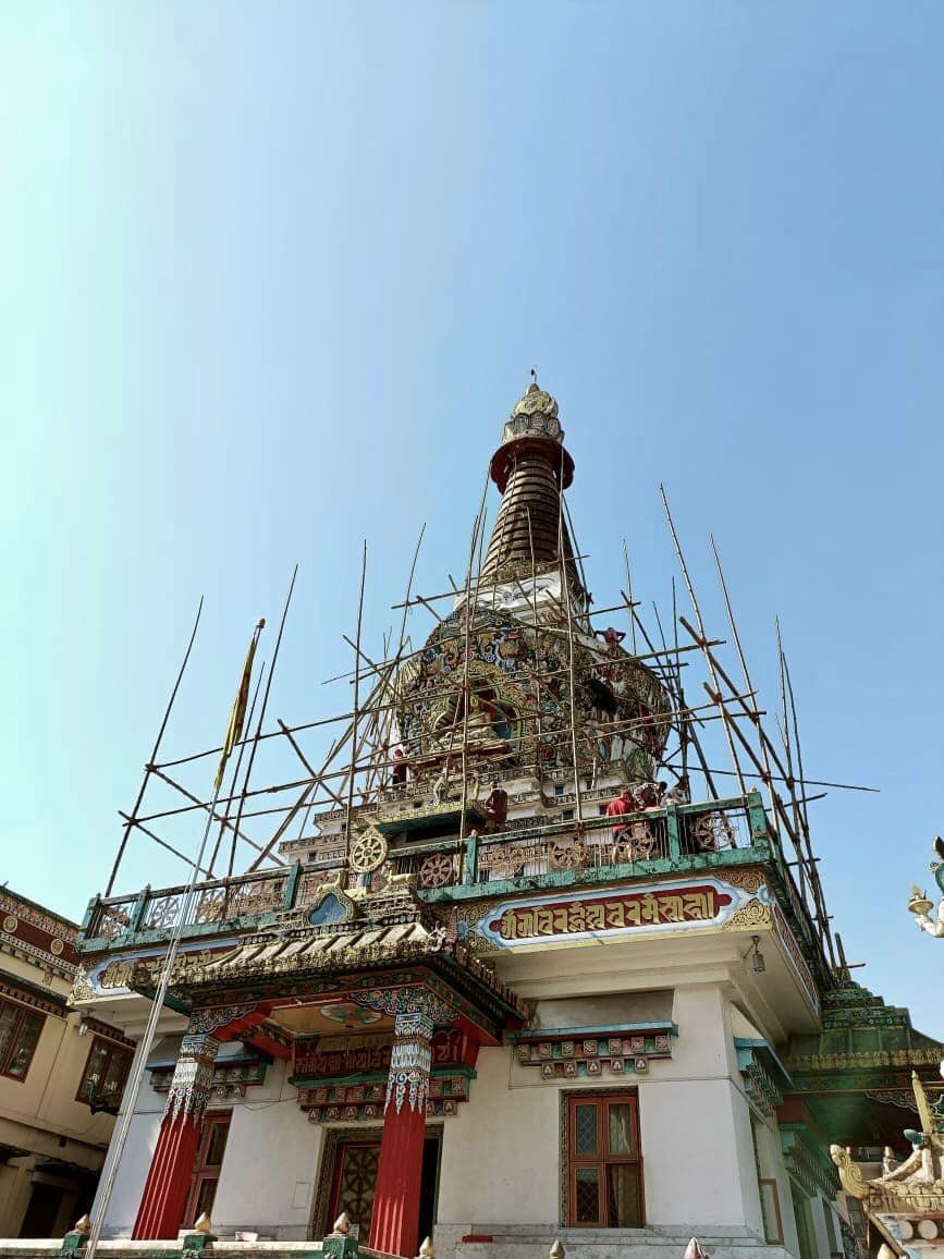Renovations are ongoing at Kalu Rinpoche's Salugara Monastery ...